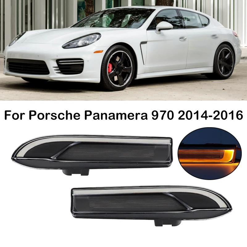 For-Porsche-Panamera-970-2014-2015-2016-LED-Car-Front-Side-Fender-Turn ...
