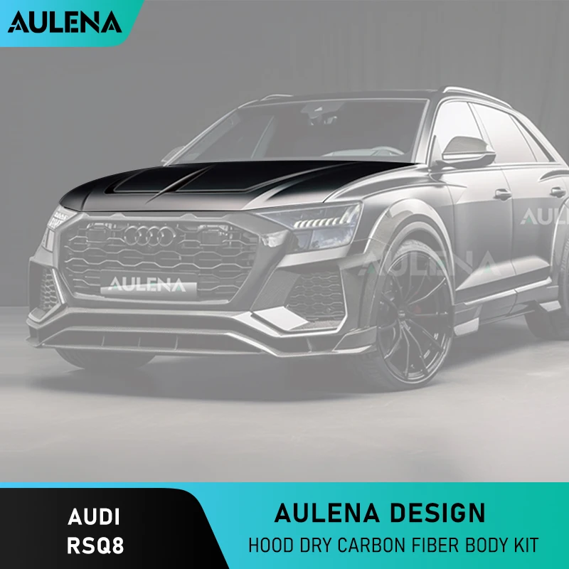 Aulena-Dry-Carbon-Body-Kit-Hood-Front-Engine-Hood-Air-Vent-Cover-Trim ...