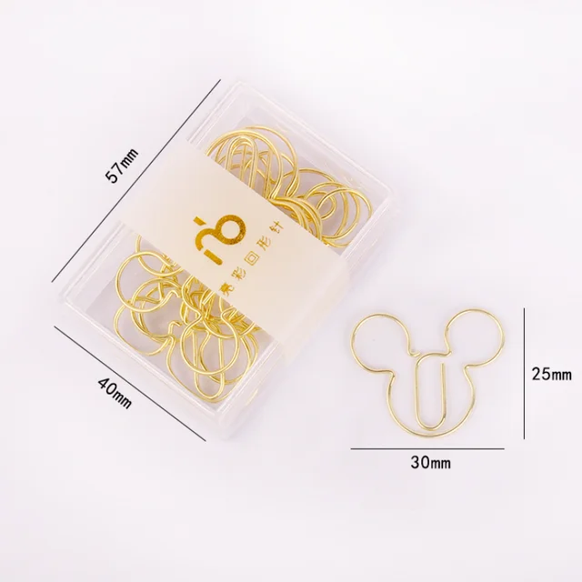 Disney Mickey Paper Clips Anime Paperclip Bookmarker for Book ...