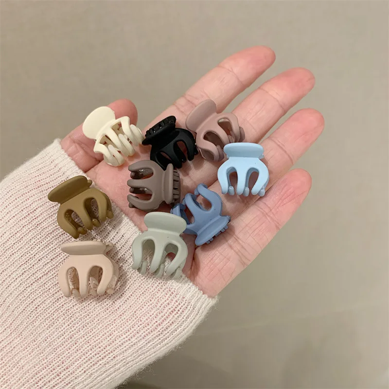 5pcs Cute Mini Hair Claws Plastic Matte Side Hair Clips Girls Small ...