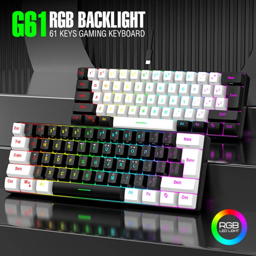 Wired-Mechanical-Gaming-Keyboard-RGB-Light-Design-61-Keys-Compact ...