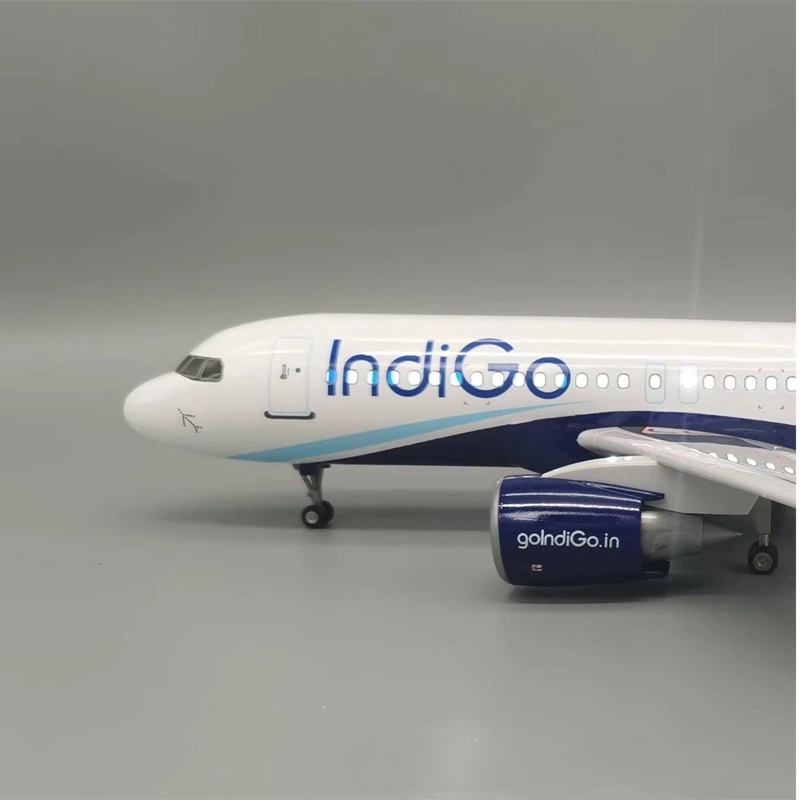 :80 Scale Model IndiGo Airlines 320neo Air India Aircraft With LED ...