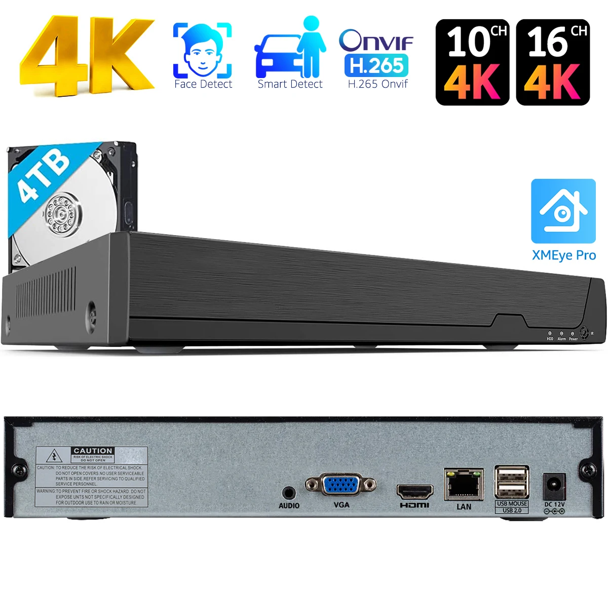4K-16CH-NVR-H-265-Onvif-Network-Video-Recorder-for-IP-Camera-1080P-3MP ...