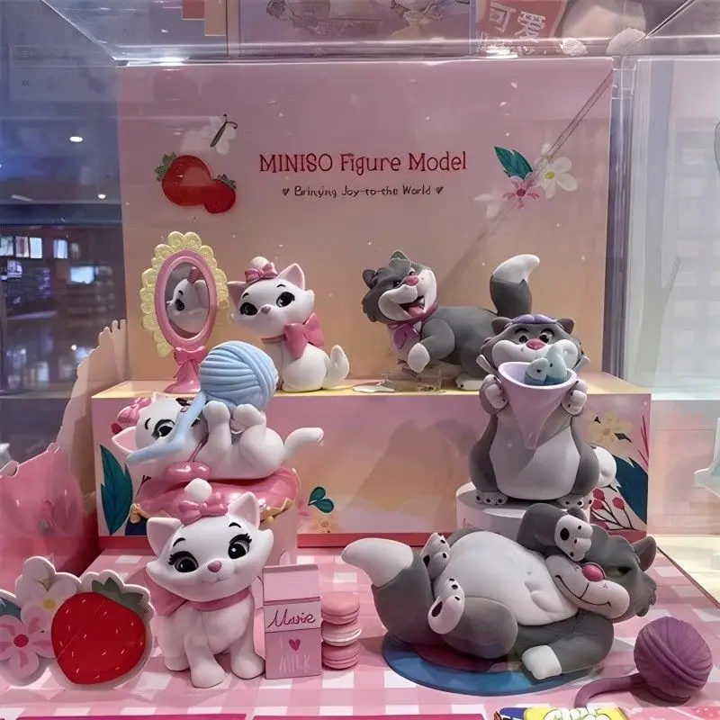 Miniso-Disney-Lucifer-Marie-Cat-Blind-Box-Figure-Kawaii-Cartoon ...