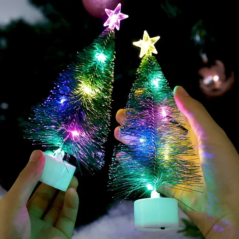 Mini-Luminous-Christmas-Tree-Ornaments-Artificial-Xmas-Trees-Lights ...