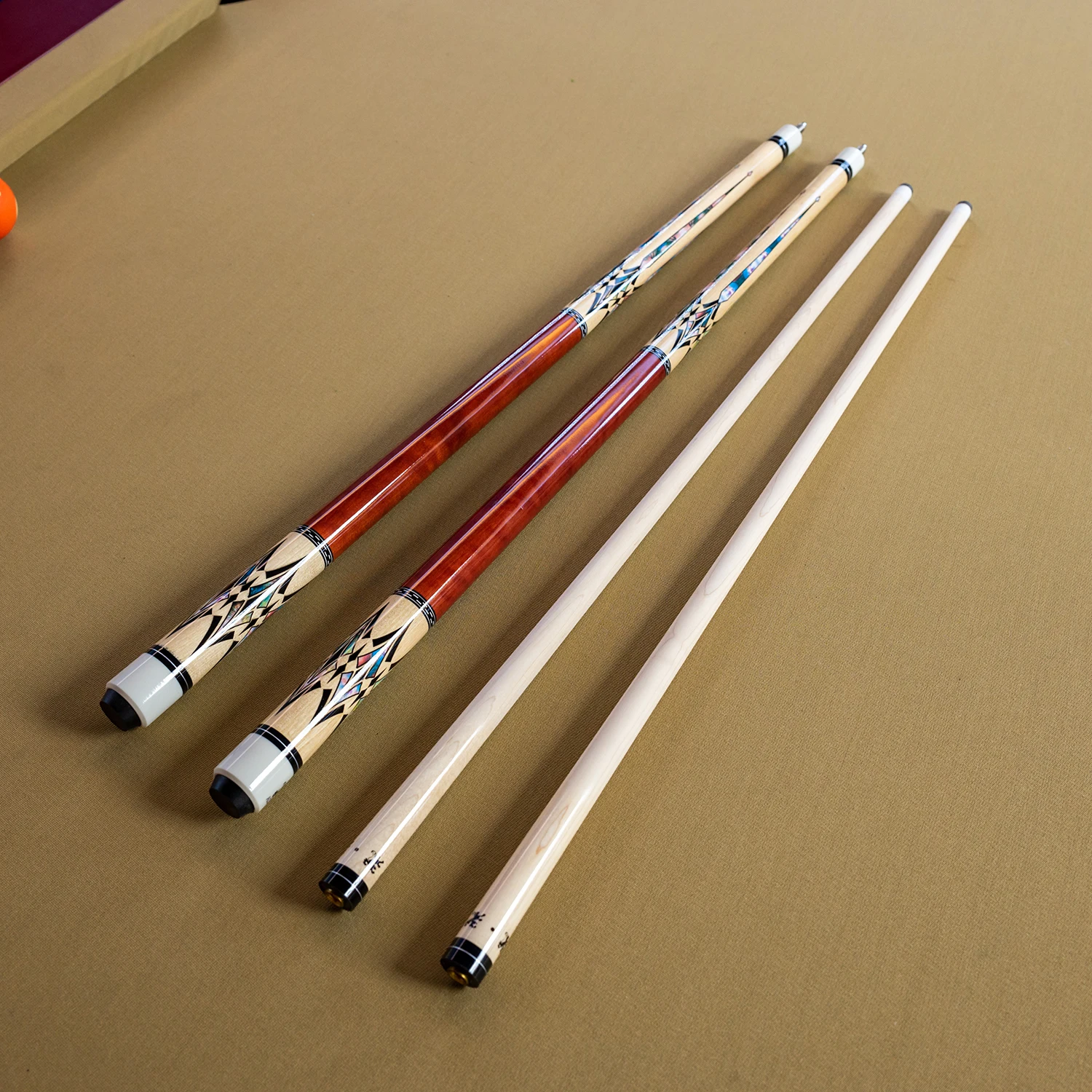 High-Quality-Hard-Maple-Billiards-Pool-Cue-with-Color-Diamond-13mm-Tip ...