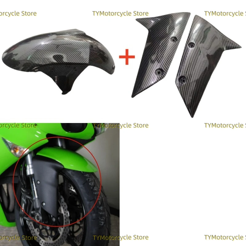 Fairing-Front-Mudguard-Fender-Cover-Cowl-Panel-Fit-For-Kawasaki-ZX6R-ZX ...