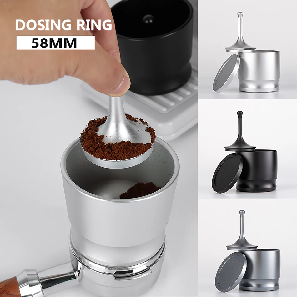 51/58mm Coffee Dosing Cup Aluminum Alloy Espresso Dosing Funnel Brewing ...