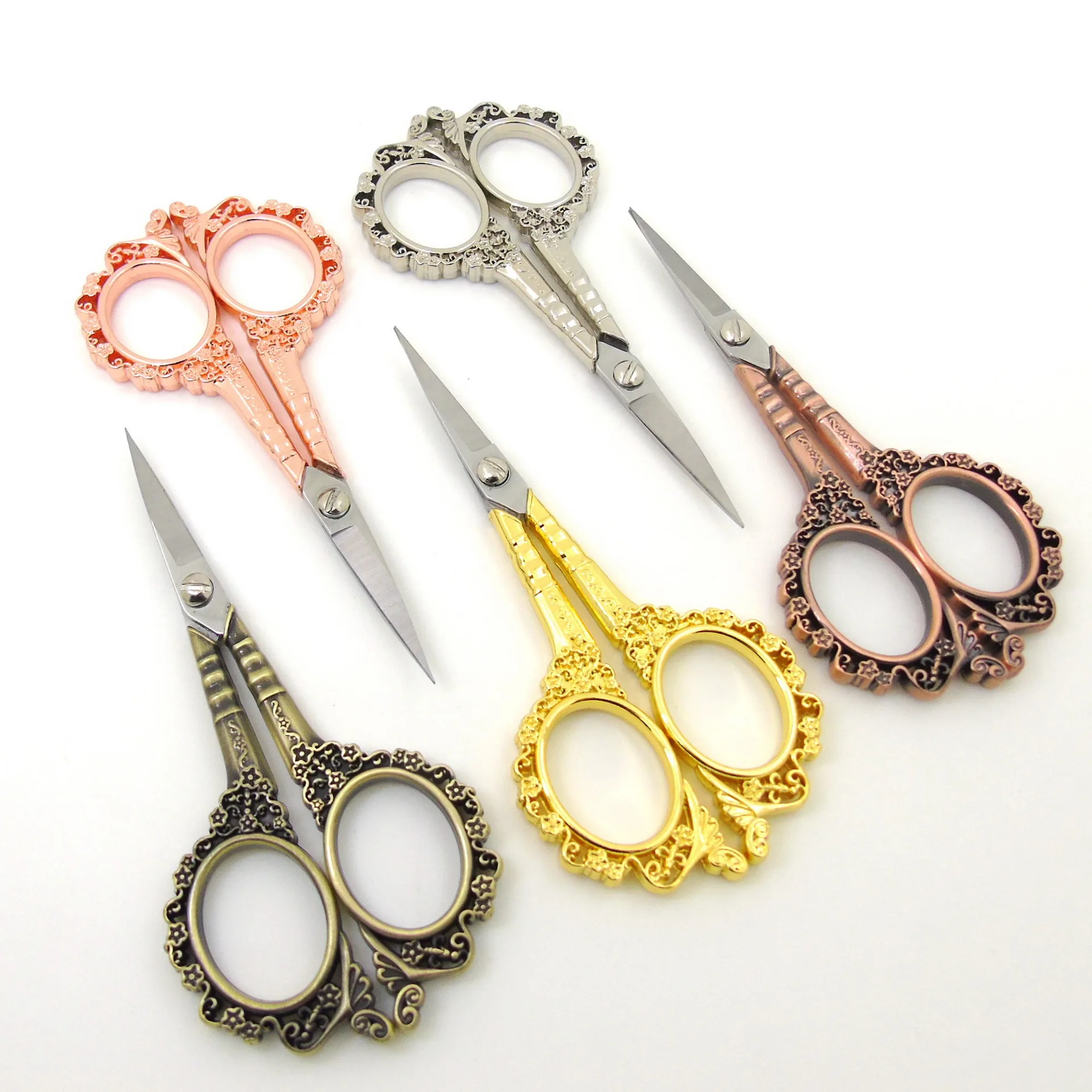 1PC-Flower-Scissors-European-Style-Retro-Scissors-Handmade-Cross-Stitch ...