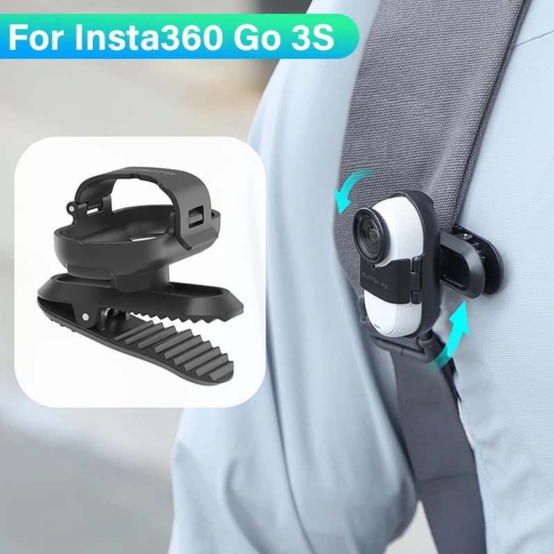 Backpack-Clip-Holder-For-Insta360-GO-3S-GO3-Anti-shake-360-Rotation ...