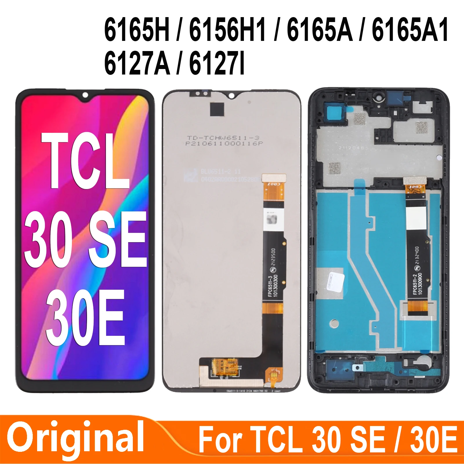 Pantalla LCD Original de 6,52 pulgadas para TCL 30 SE 30SE 6165H 6156H1 6165A 6165A1, montaje de ...