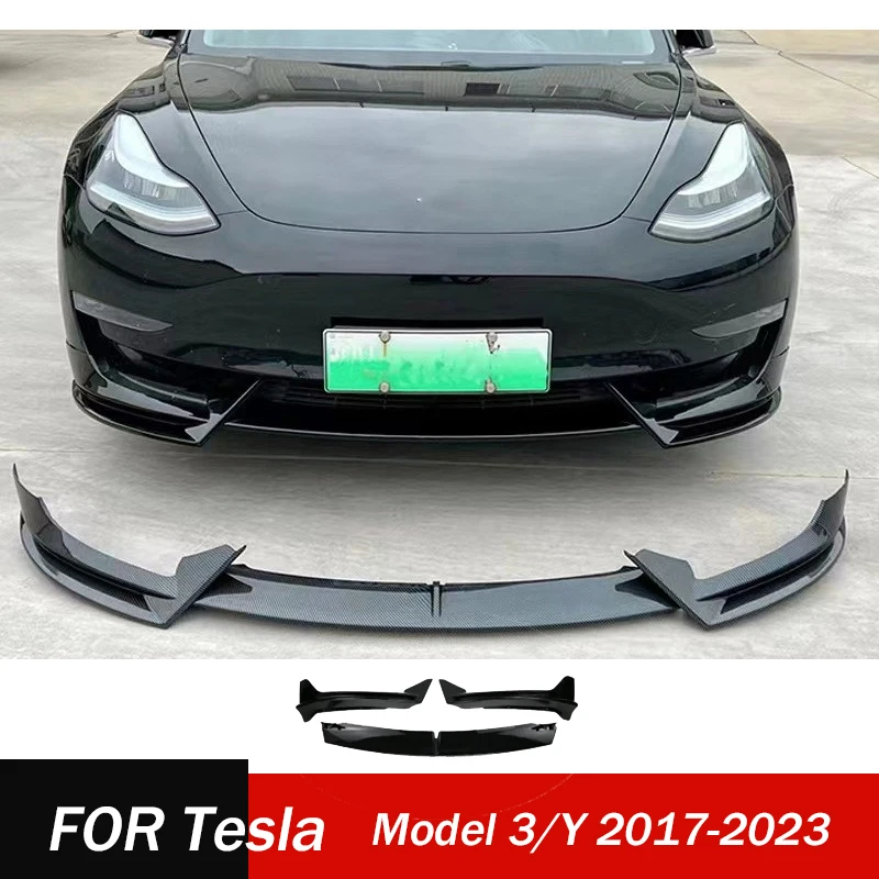 Front-Bumper-Lip-Diffuser-Cover-for-Tesla-Model-3-Model-Y-2017-2023 ...