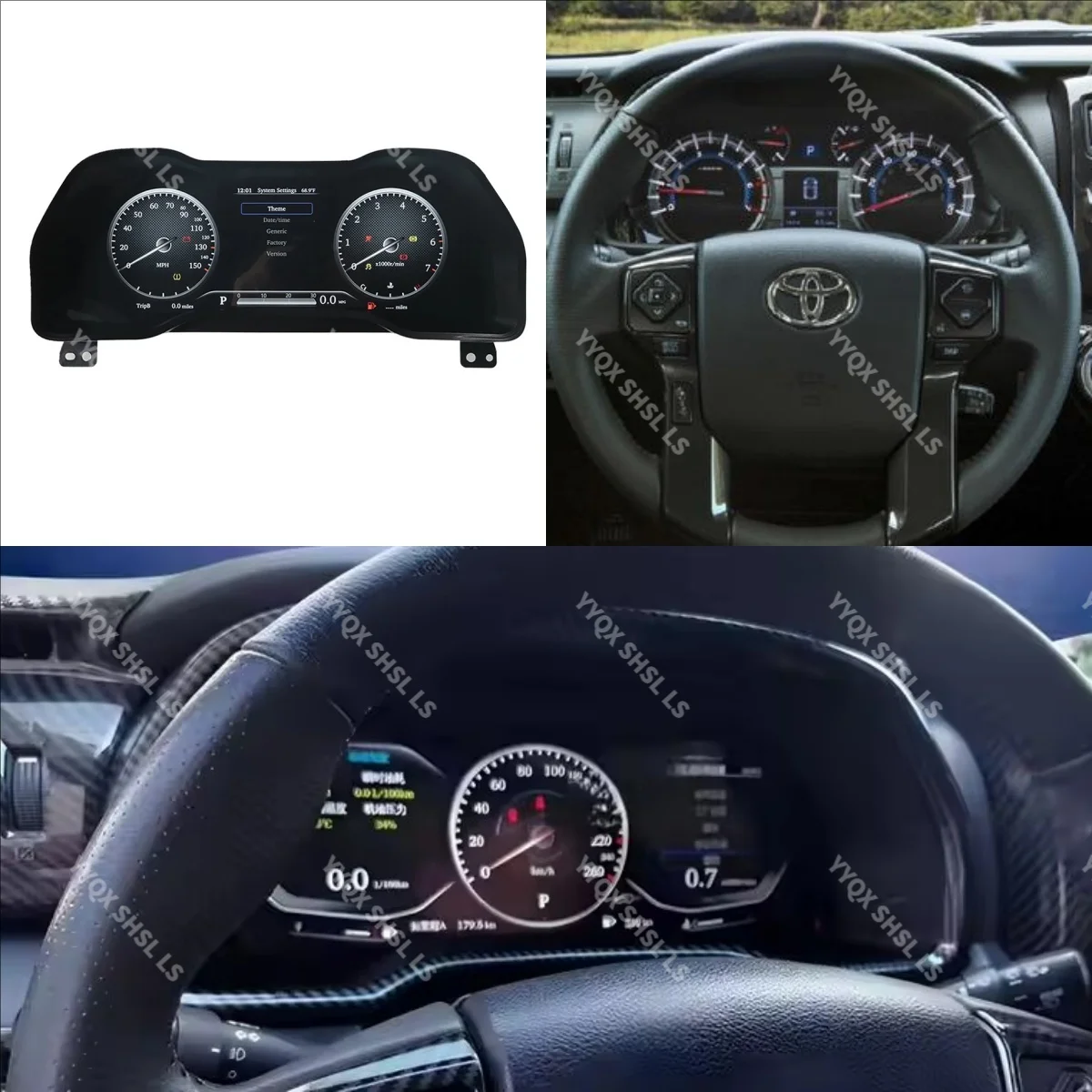Car Digital Cluster Dashboard For Toyota 4Runner 2014-2019 LCD Virtual ...