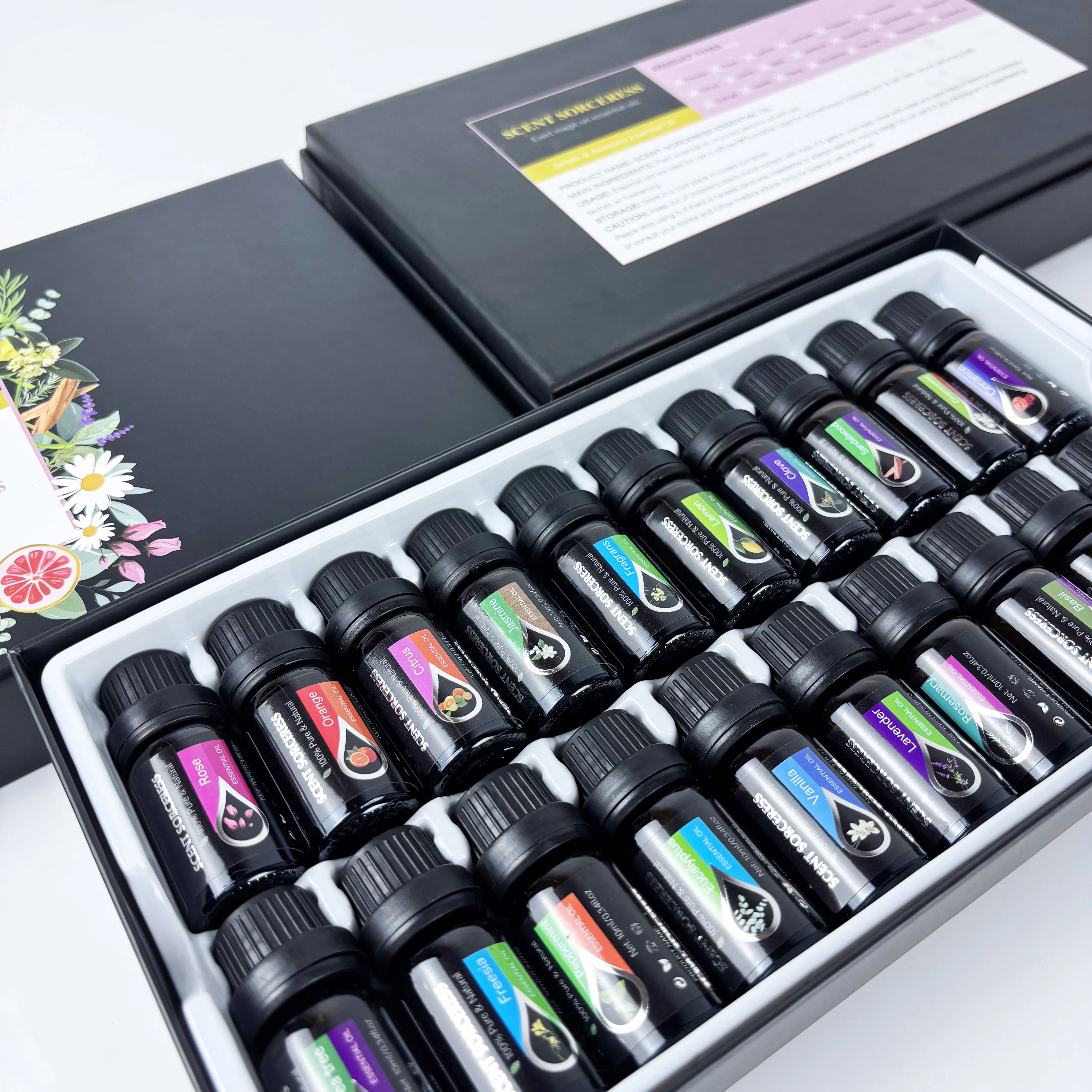 Big 20pcs -10ml Essential Oils Set Rosemary Lavender Vanilla Peppermint ...