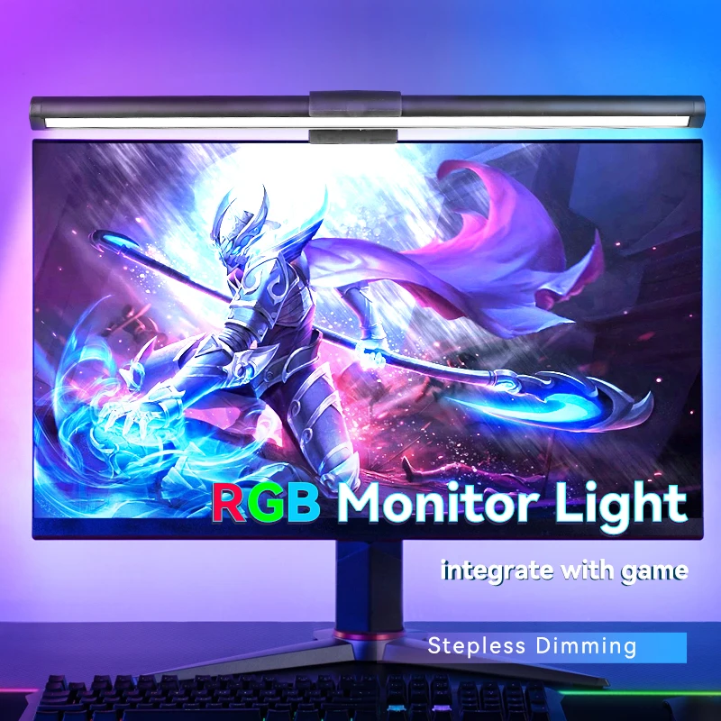 Monitor-de-LED-Luzes-Penduradas-Barra-Escurecimento-Stepless-Tela-RGB ...