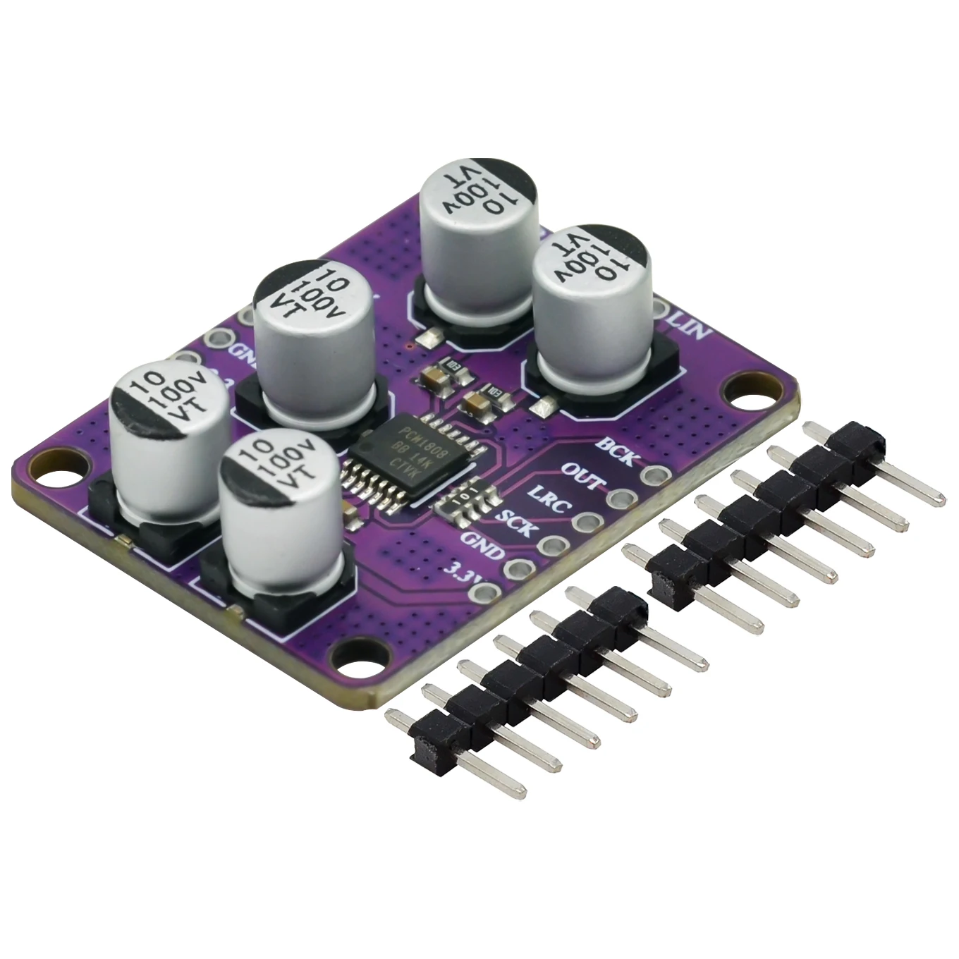 PCM1808 105dB SNR Audio Stereo ADC Single-Ended Analog-Input Decoder ...