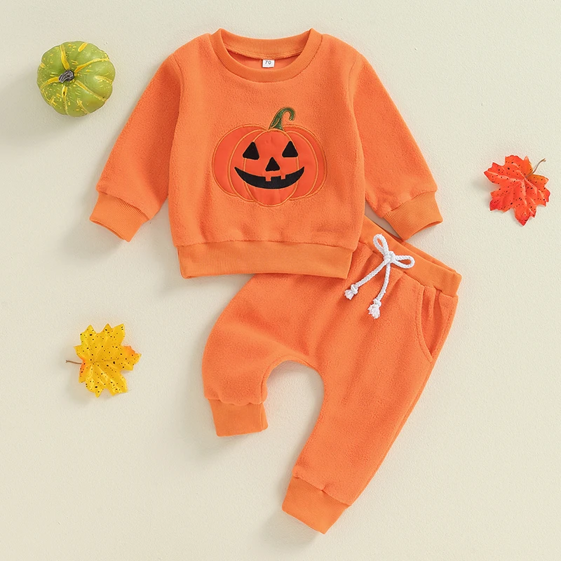 Toddler-Baby-Halloween-Outfits-Pumpkin-Embroidery-Long-Sleeve-Round-Neck-Pullover-Sweatshirts ...