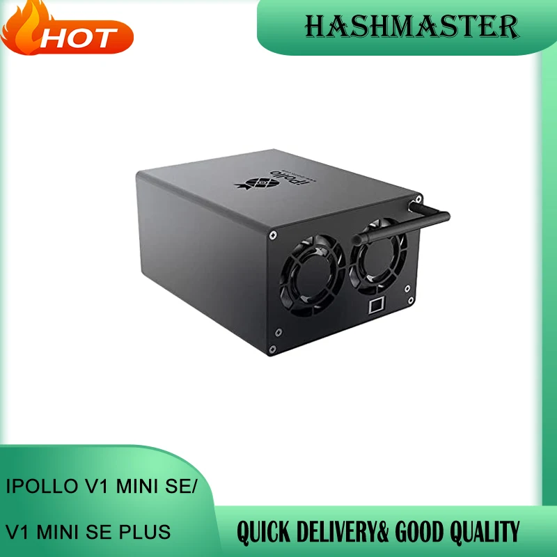 Ipollo V1 Mini SE 220M/ V1 Mini SE Plus 400M Hashrate Com Mineiro ETHW/ ETC Com 116W/232W ...