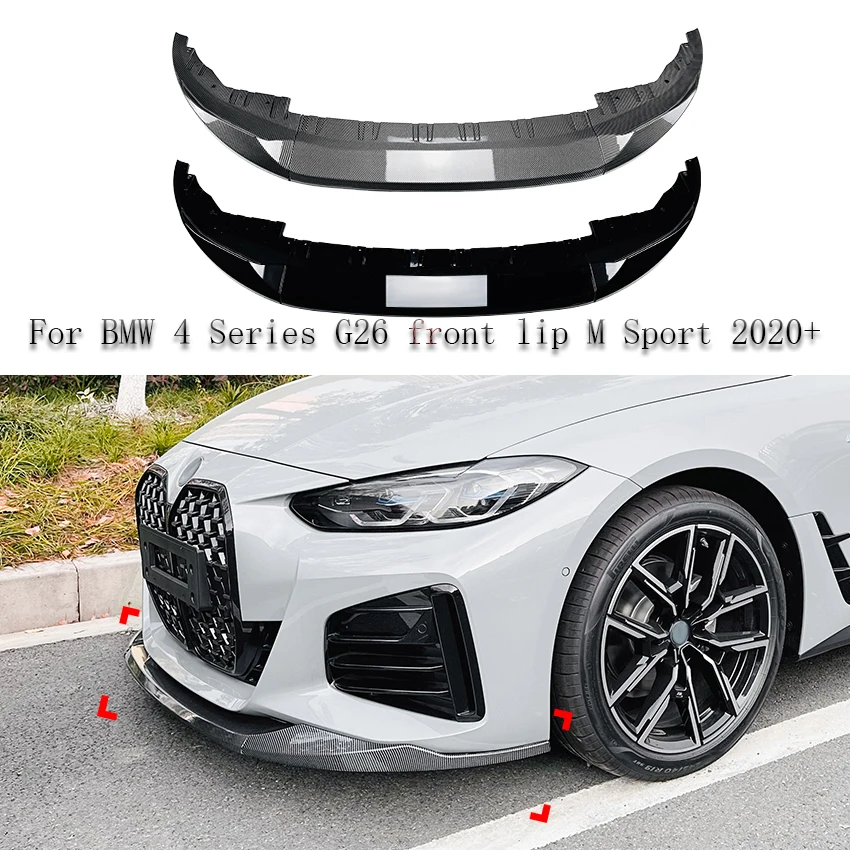 Car-Front-Bumper-Lip-Spoiler-Splitter-Diffuser-For-BMW-4-Series-G26 ...