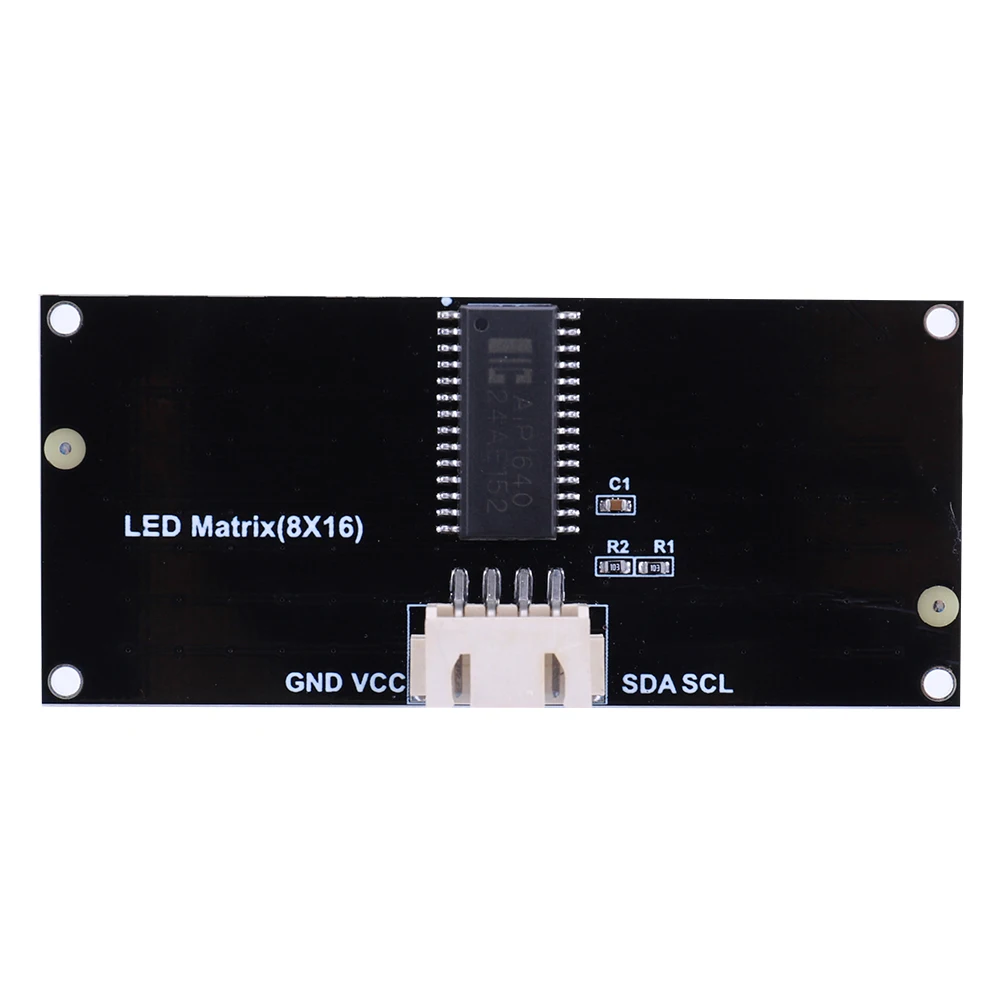 8x16-Matrix-LED-Light-Display-Module-I2C-Communication-LED-Control ...