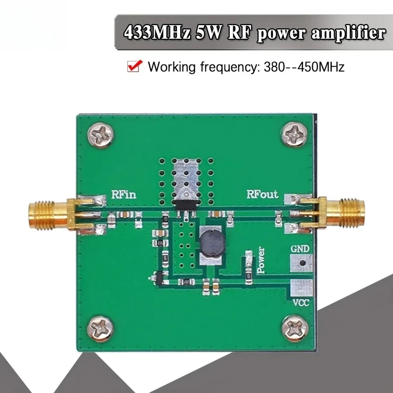 433MHz RF Amplifier 5W for 380-450MHz Wireless Remote Transmitter ...