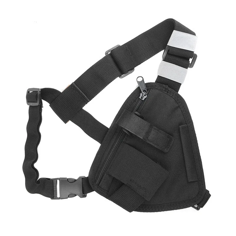 Tactical-Radio-Pouch-Intercom-Black-Triangle-Backpack-Multifunctional ...
