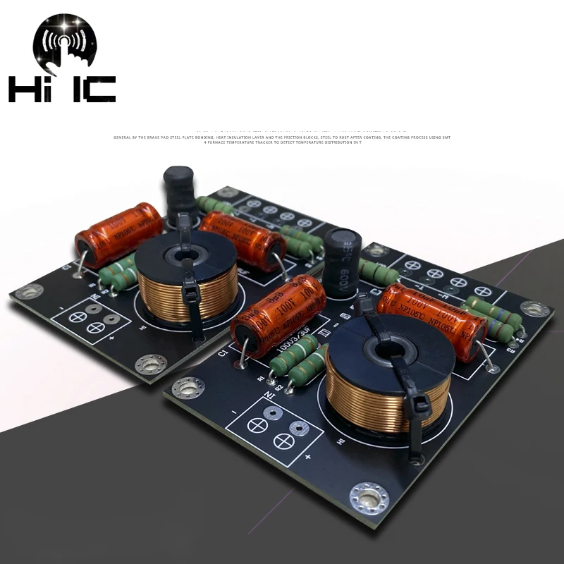 2pcs 200W 2 Way Audio Speaker Crossover Treble + Bass Independent Crossover Speakers Filter ...