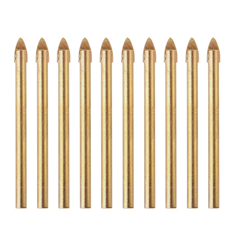 10pcs-Glass-Drill-Bits-6mm-Triangular-Metal-Drill-Bit-Multi-function ...