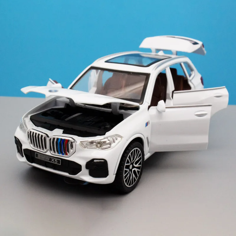 1/32 Alloy Die Cast X5 SUV Model Toy Car Simulation Sound Light Pull ...