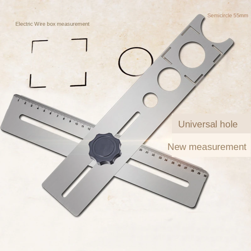 Stainless-Steel-Ceramic-Tile-Hole-Locator-Angle-Ruler-Adjustable ...