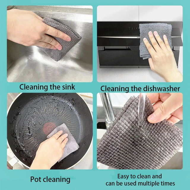 Abrasion-resistant Cleaning Cloths Instead Of Steel Balls Disposable ...