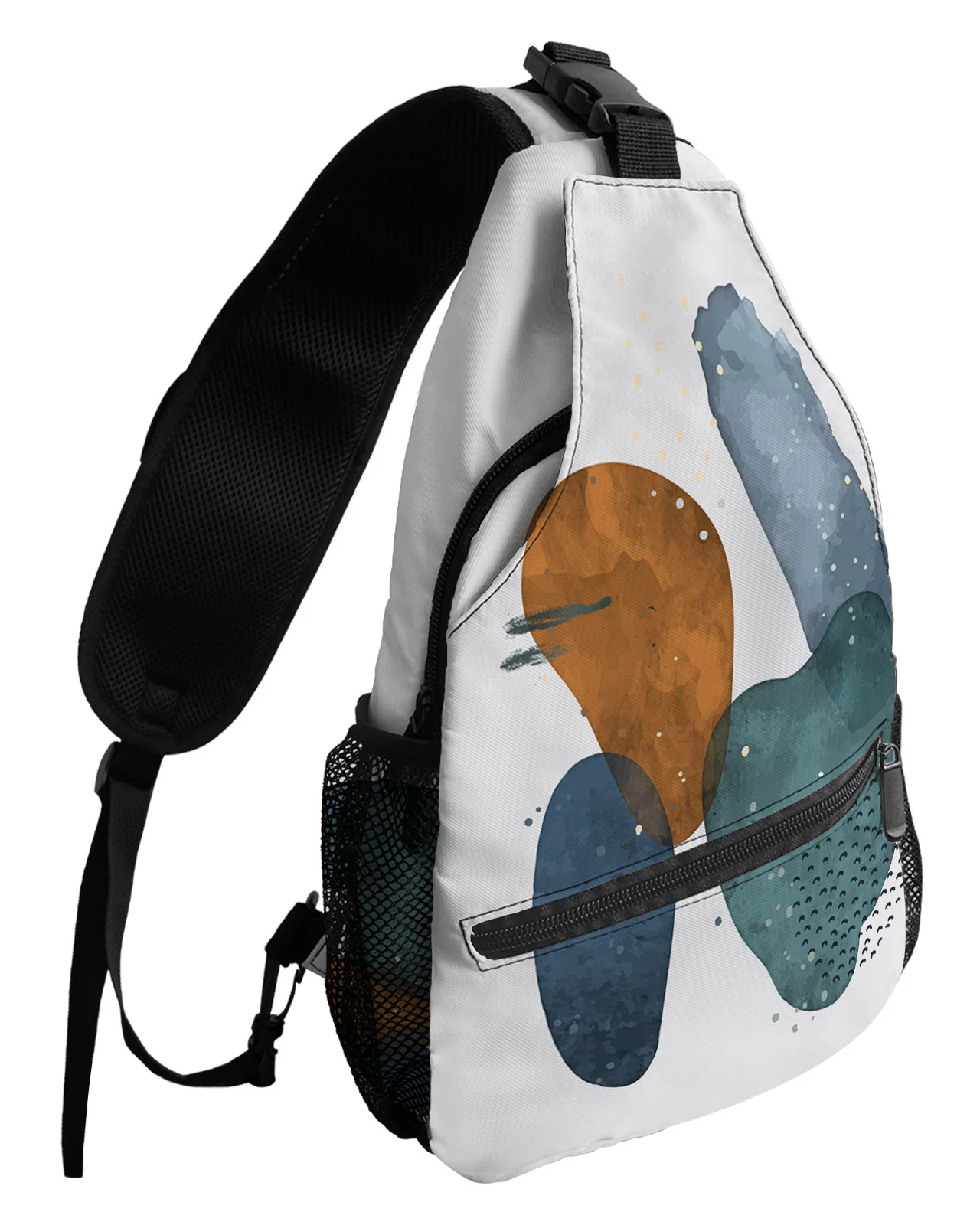 Abstract-Art-Watercolor-Gouache-Painting-Brush-Chest-Bags-For-Women-Men ...