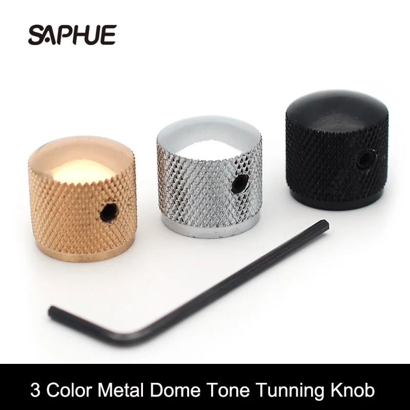 4Pcs-Metal-Dome-Tone-Tunning-Knob-with-Hexagon-Screws-Lock-Volume ...