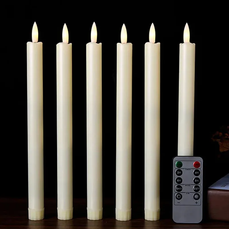 Electric Taper Stick Candle Tea Light, 25cm Battery Operate,Outdoor ...