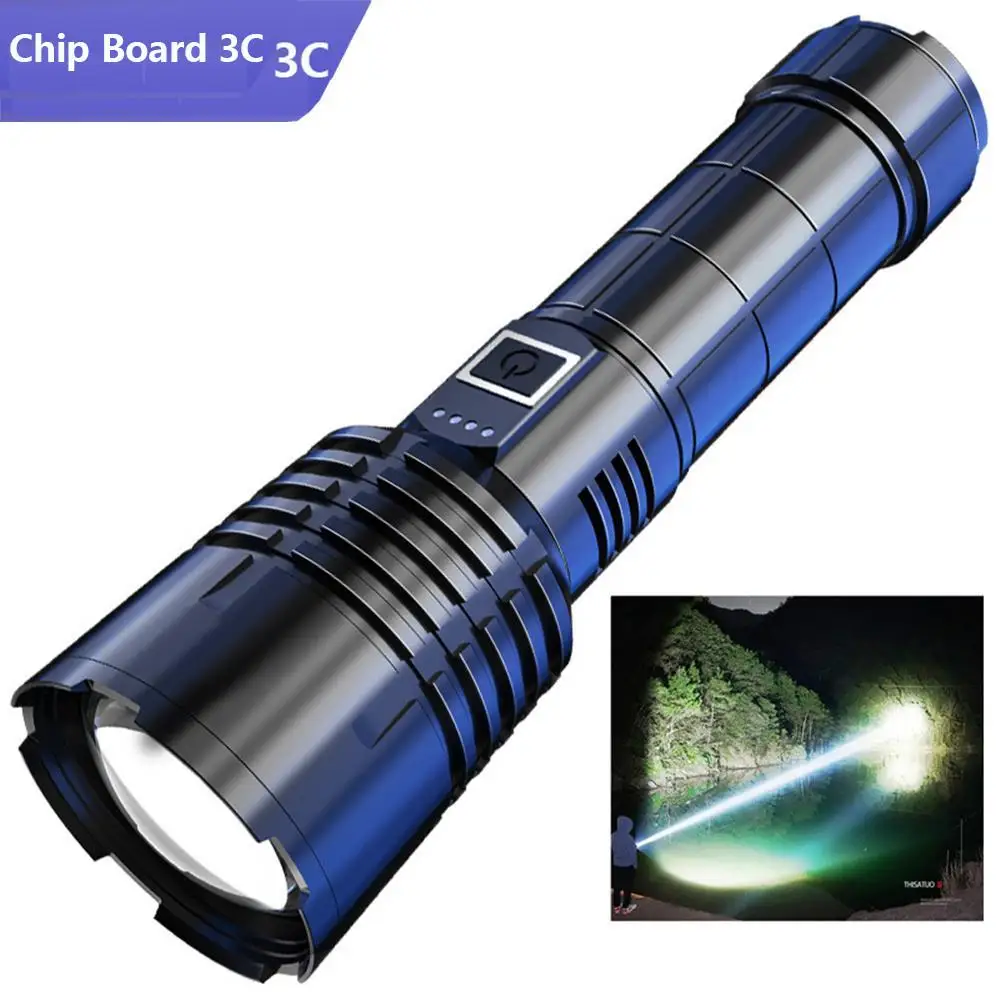 High-Power-30W-LED-Long-Range-Flashlight-Telescopic-Focusing-Strong ...
