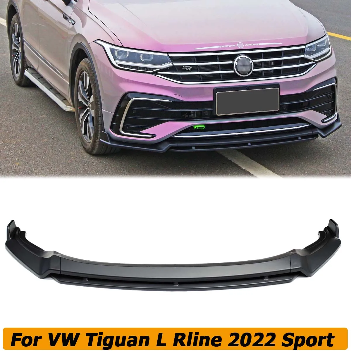 For VOLKSWAGEN VW Tiguan L Rline 2022 Sport Version Front Bumper Lip ...