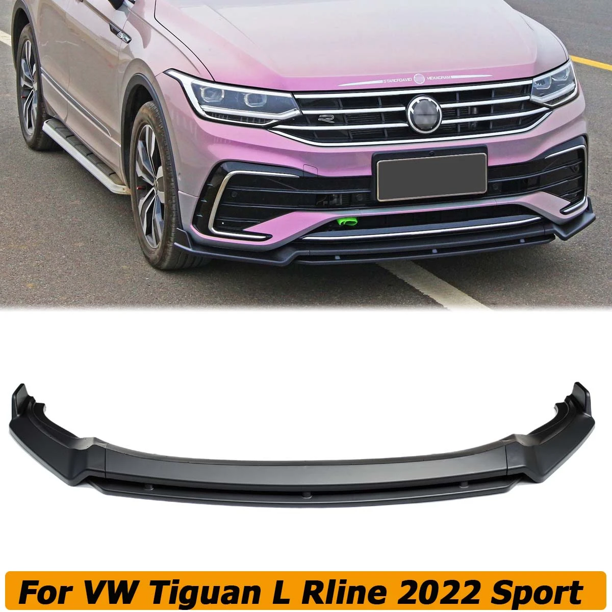 For Volkswagen Vw Tiguan L Rline 2022 Sport Version Front Bumper Lip ...