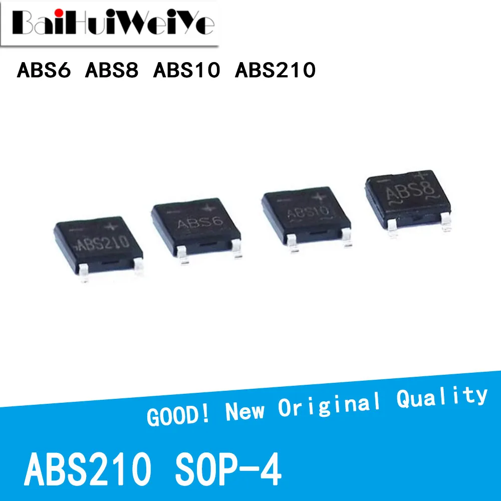 20PCS-LOT-ABS6-ABS8-ABS10-ABS210-Bridge-Rectifier-SMD-SOP-4-New-Good ...