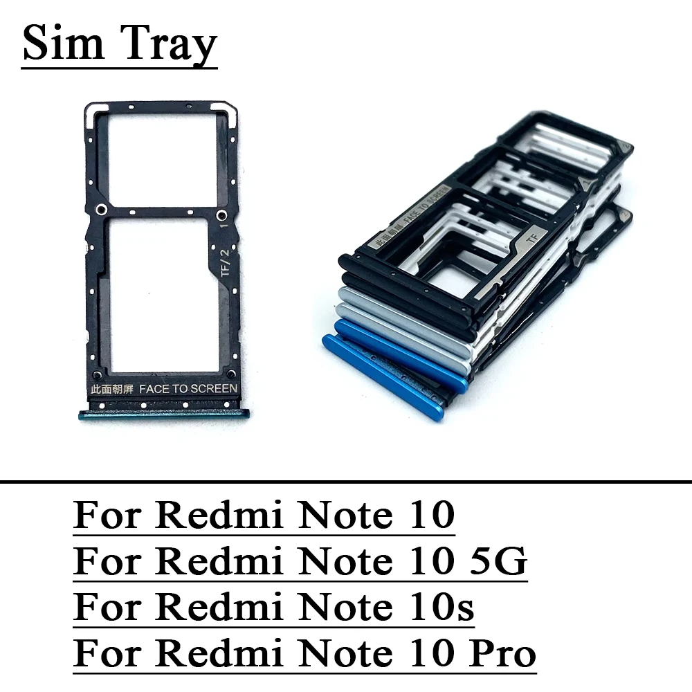 Sim Card Tray For Xiaomi Redmi Note 10 Pro SIM Dual Card Holder Reader ...