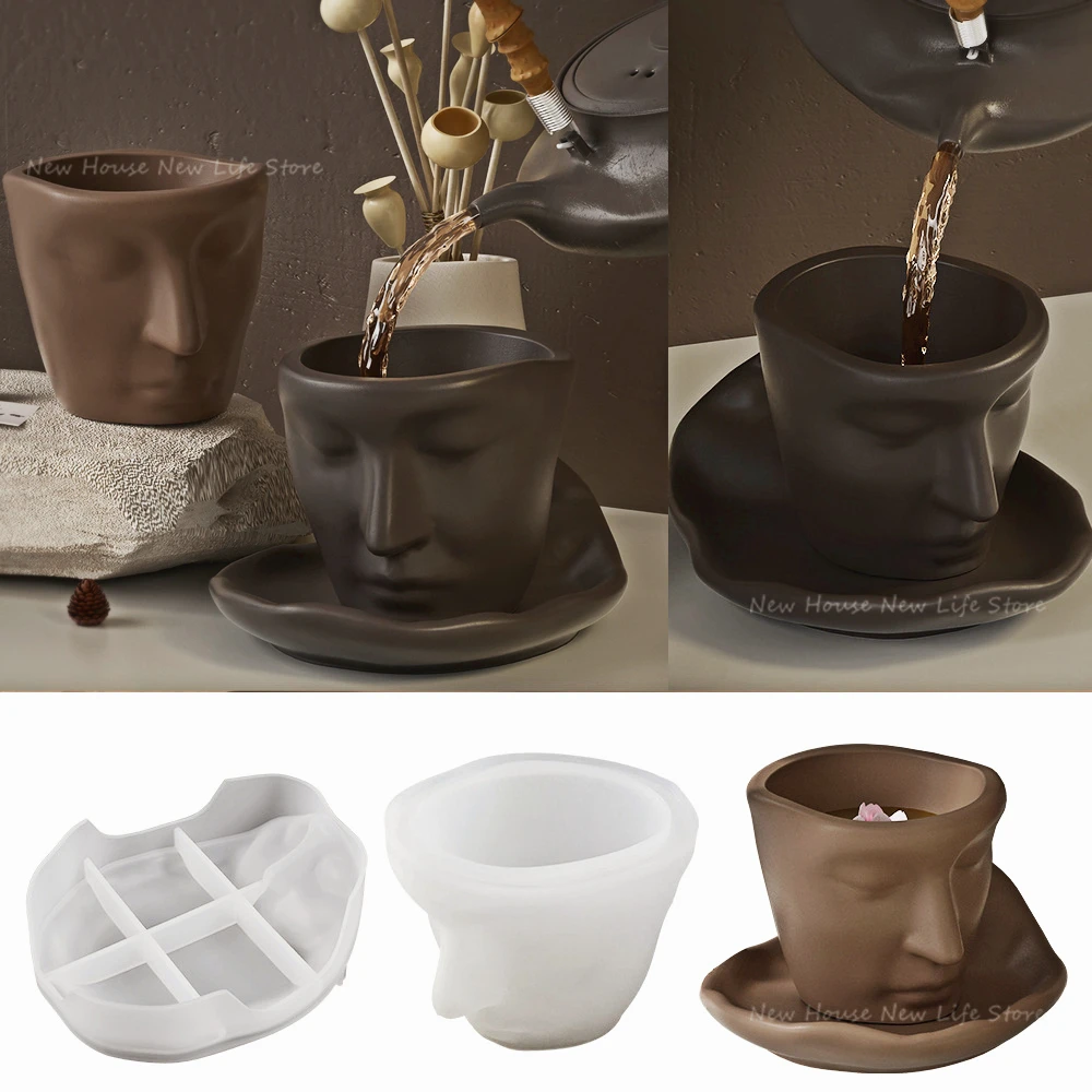 3D-Cup-Mould-Abstract-Face-Coffee-Cup-Molds-Flowerpot-Succulent-Plants-Cement-Vase-Resin ...
