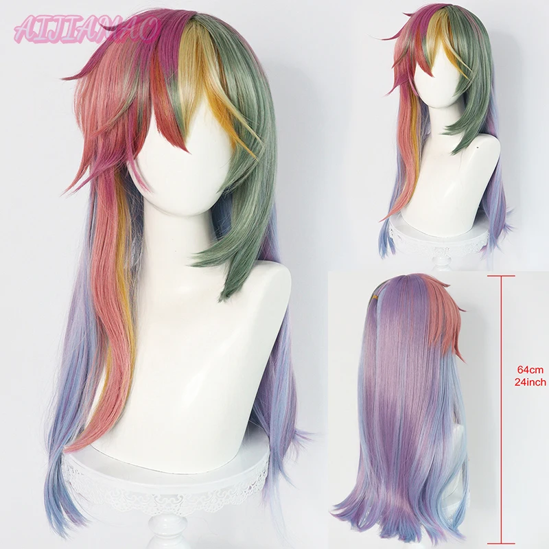 Pony-Rainbow-Dash-Cosplay-Wig-Multi-Color-Heat-Resistanct-Synthetic-Hair-Cosplay-Costume-Wigs ...