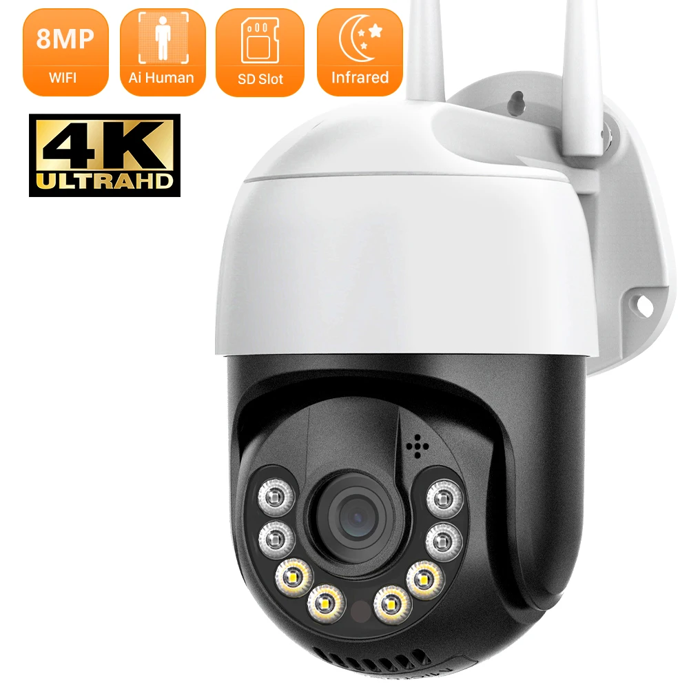 4K-8MP-Outdoor-WiFi-Wireless-Camera-5MP-Smart-Home-IP-Camera-3MP-AI ...