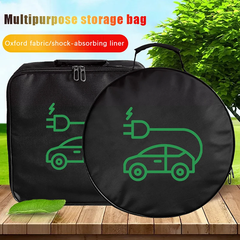 Electric Vehicle Charging Cable Bag Car Charger Cable Storage Bag Auto ...