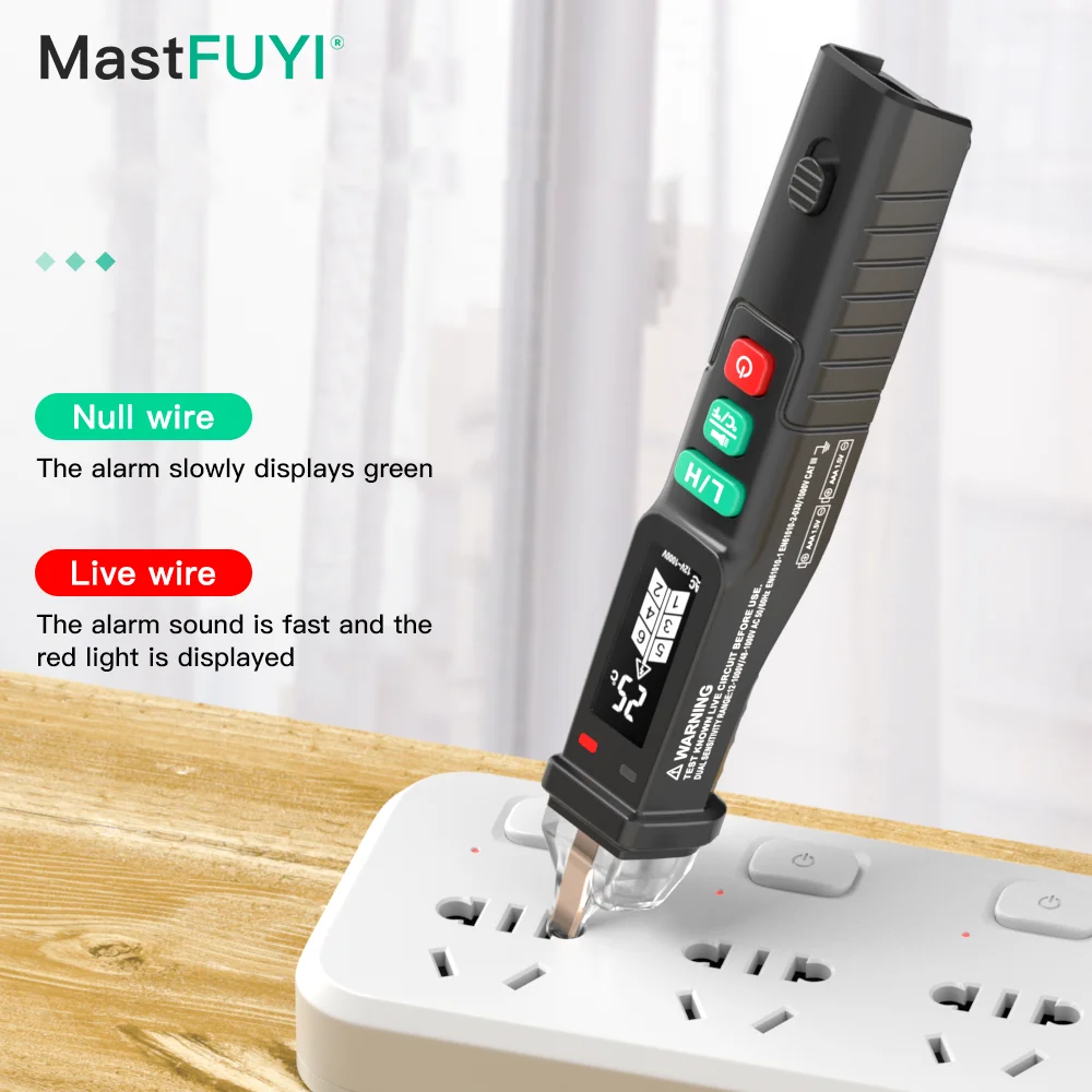 MASTFUYI-FY18D-Non-Contact-Voltage-Detector-LCD-Screen-Electrical-Pen ...