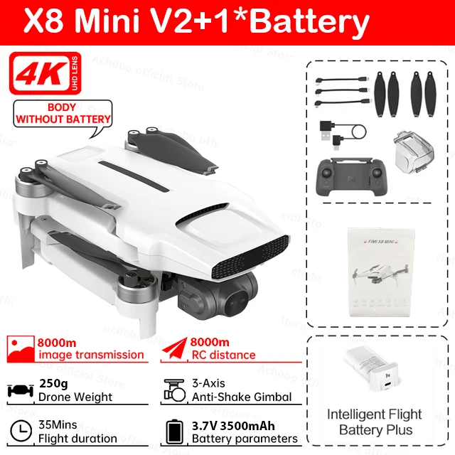 FIMI New X8 MINI V2 Drone 250g 9km GPS Transmission 4k Camera Mini Drone Gimbal Professional ...