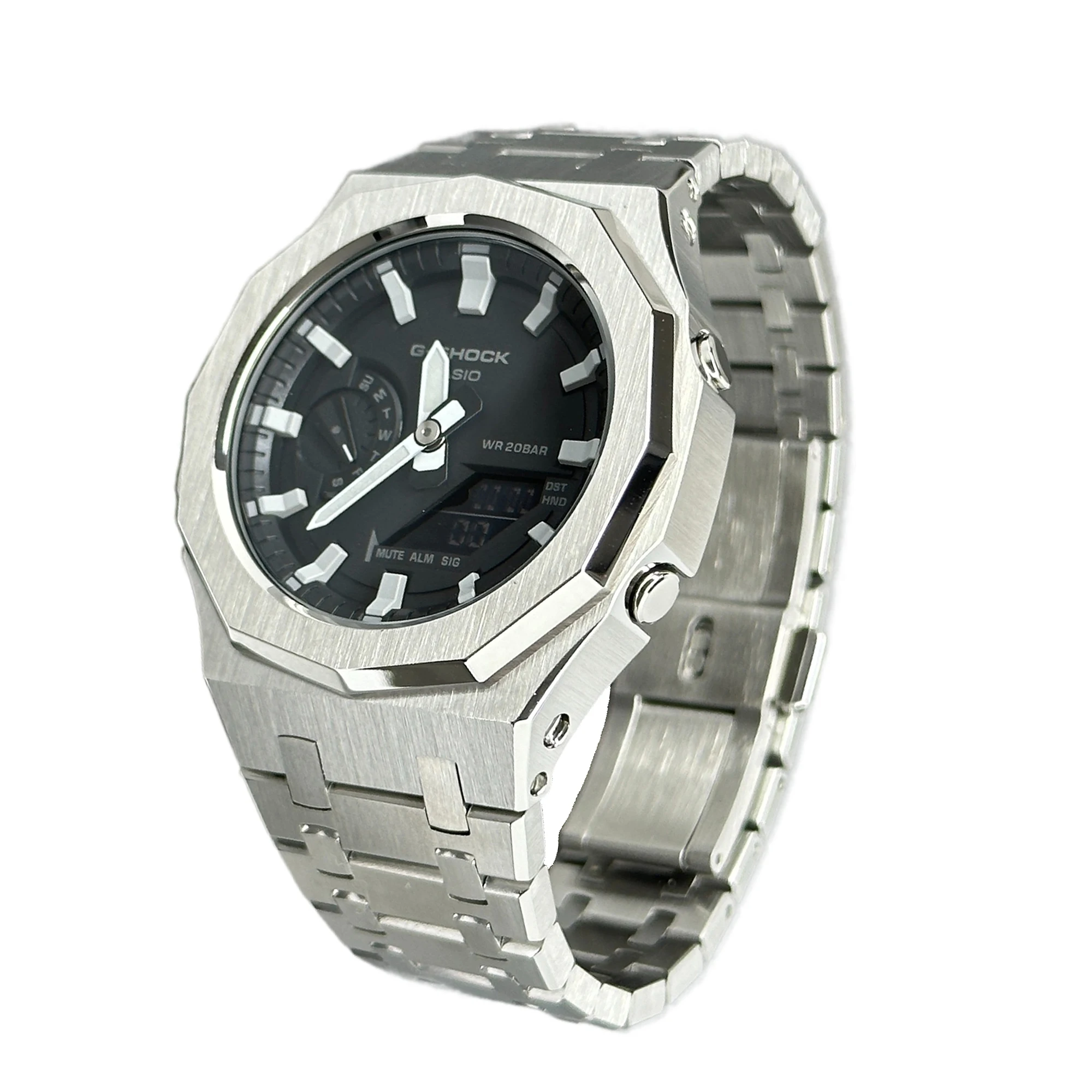 Hontao-GA2100-Casioak-3rd-Gen-12-points-Bezel-Stainless-Steel-Watch ...