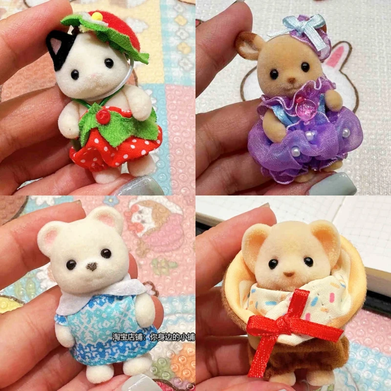 Nuevo-Original-Sylvanian-familias-conejo-Grove-familia-casa-de-mu-ecas ...