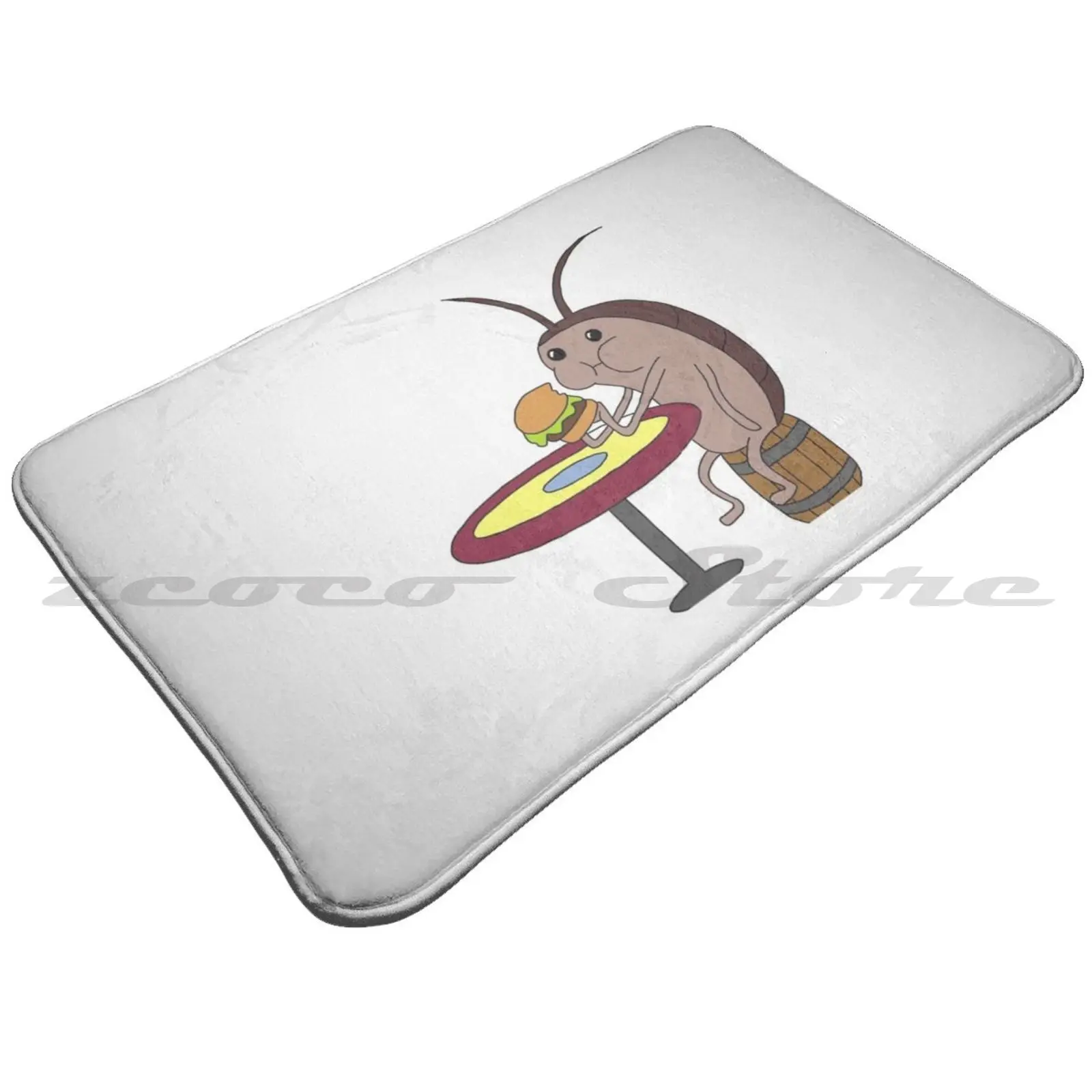 Comer-barata-tapete-porta-antiderrapante-suave-gua-uptake-tapete-meme ...