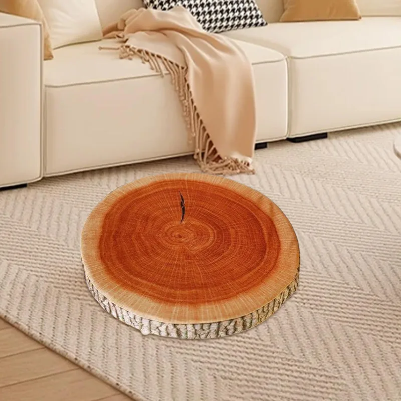 1/2PCS Stump Cushion Sofa Round Stump Shape Creative Willow Tree Dummy ...
