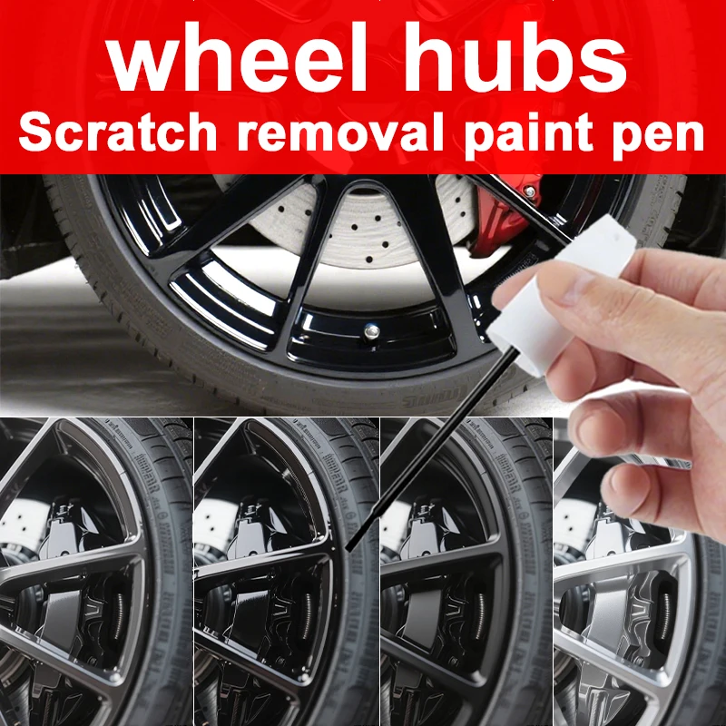 Car Wheel Hub Paint Repair Tool for Glossy Black Matte Gray Silver ...